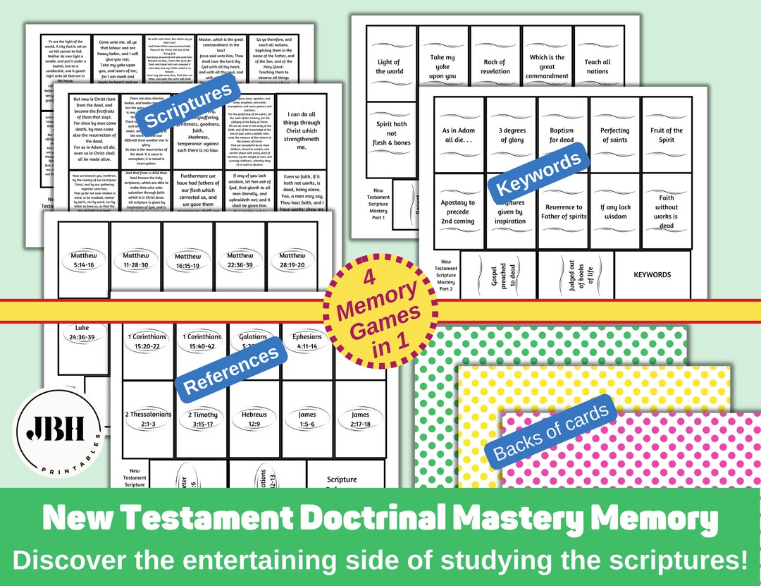 Scripture Memory Challenge: New Testament Game, Fun & Educational New ...