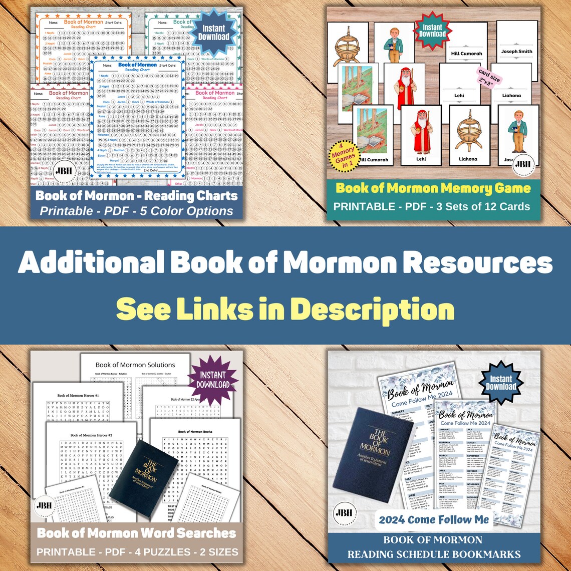 LDS Printable Book of Mormon Reading Tracker, Scripture Reading ...