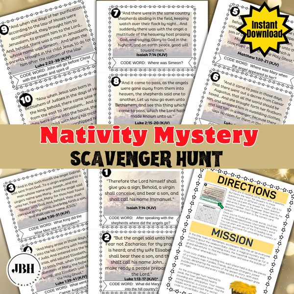 Christmas Scavenger Hunt - Etsy