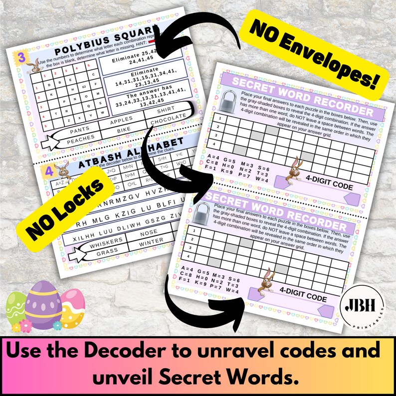 Easter Treats Mini Escape Room for Kids 6-8: 4 Puzzles & QR Code Fun ...