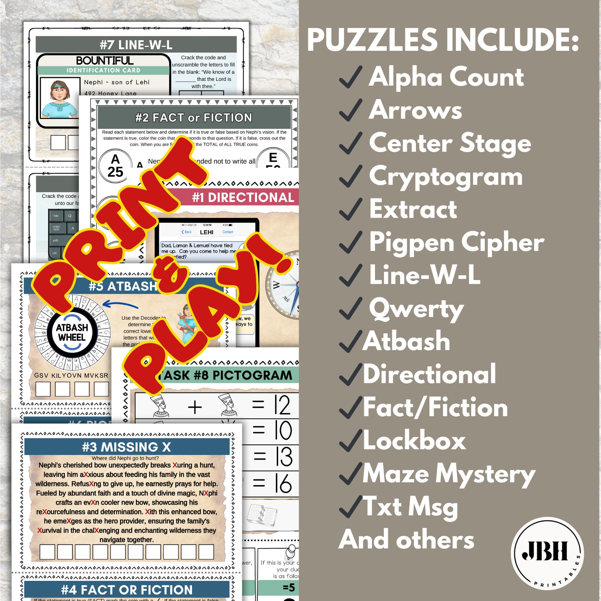 Book of Mormon Escape Rooms Bundle: Family Scripture Study (PDF) - Etsy