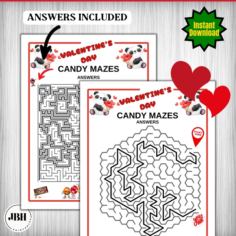 Valentine's Maze Adventure: Sweet Candy Challenge, Valentine's Day ...