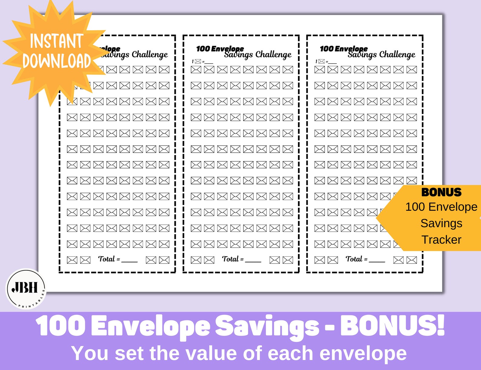 Monthly Savings Challenge Tracker 100 Envelope Savings Printable A6 ...