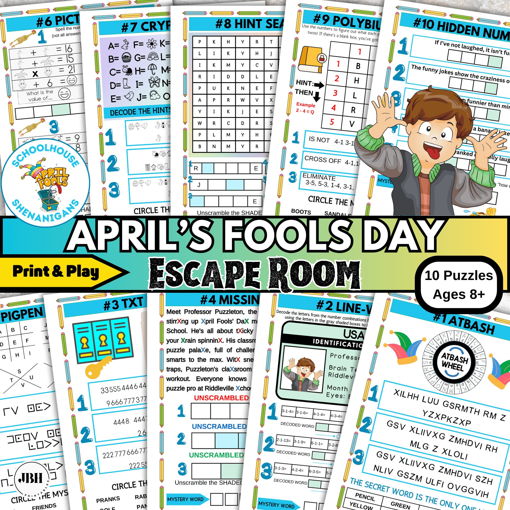 Challenge Your Kids With a Printable Escape Room for April Fools' Day ...