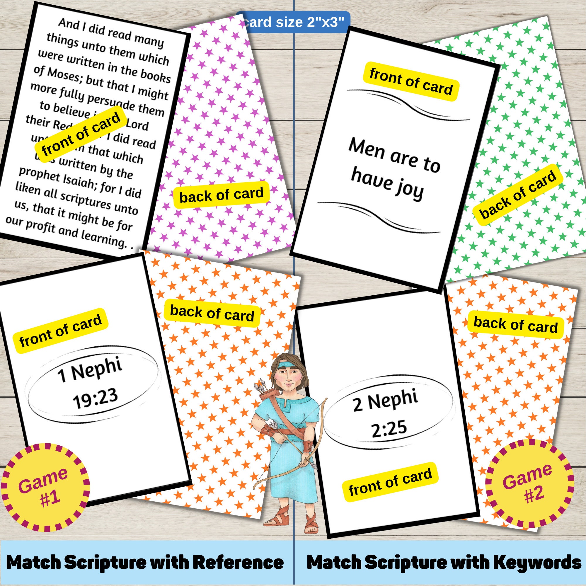 Book of Mormon Memory Games for Come Follow Me 2024, LDS Scripture Fun ...