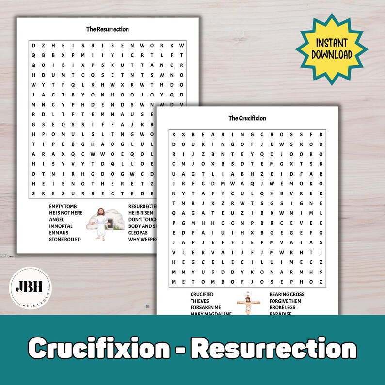 New Testament Word Searches Gethsemane, Trial, Crucifixion ...