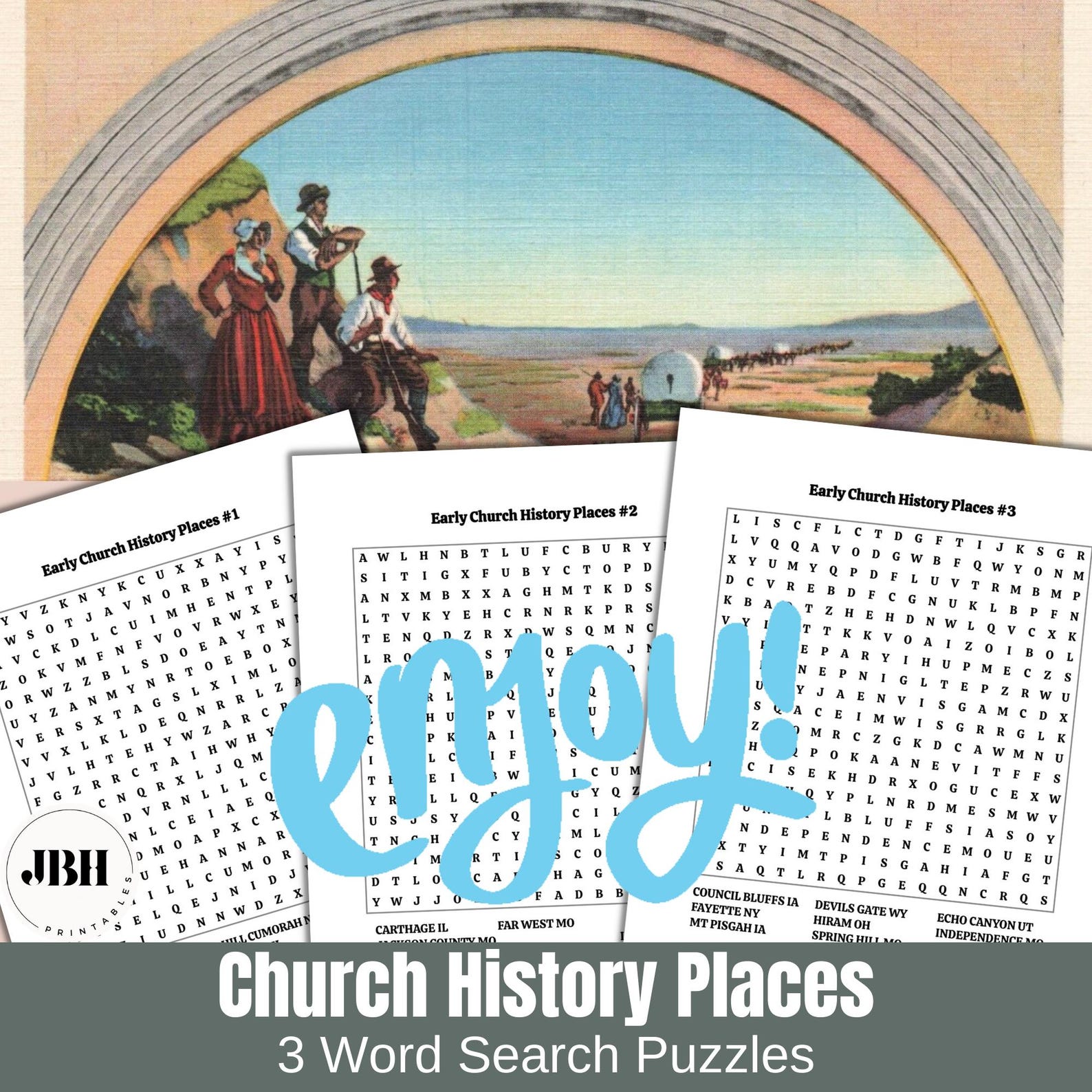 LDS Church History Word Search Puzzles: Restoration, Apostles (PDF ...