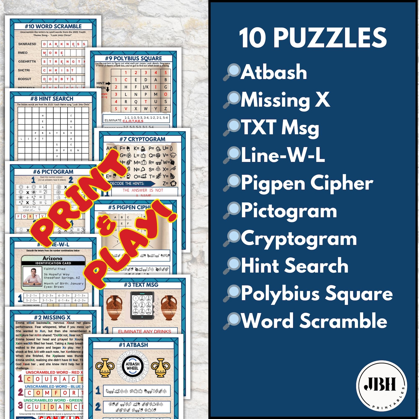 Look Unto Christ Escape Room Printable, Valley of Doubt LDS Youth Theme ...