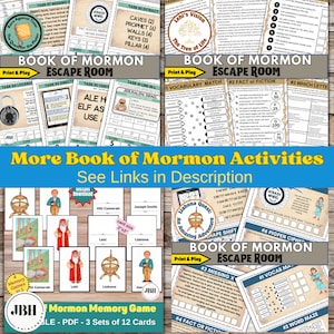 Lost Liahona Scavenger Hunt: Book of Mormon Escape Room (printable) - Etsy