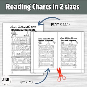 2025 Come Follow Me Doctrine & Covenants Study Tracker and Bookmarks, Printable 2025 CFM ...