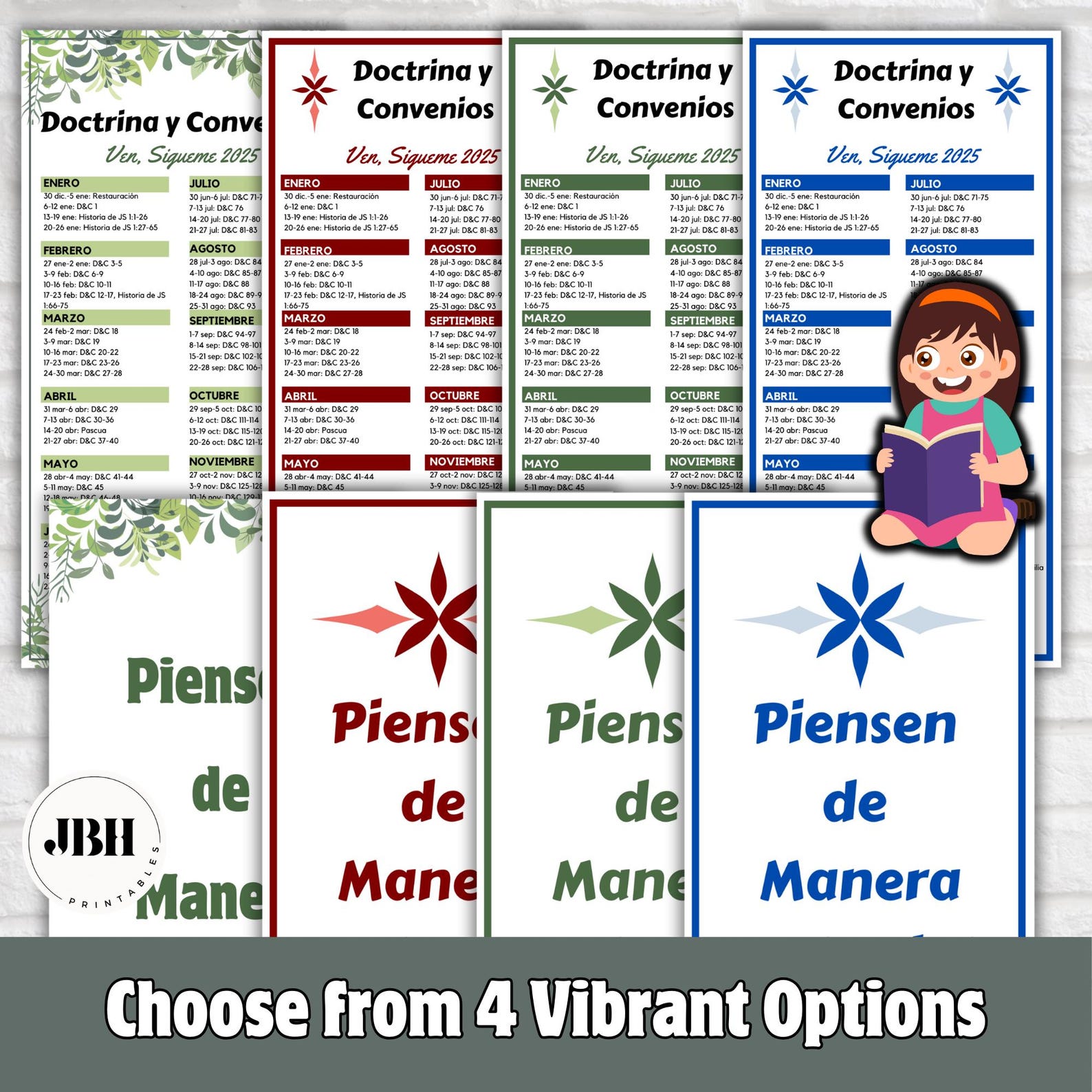 Ven Sigueme 2025 Spanish Reading Schedule Bookmarks for Come Follow Me ...