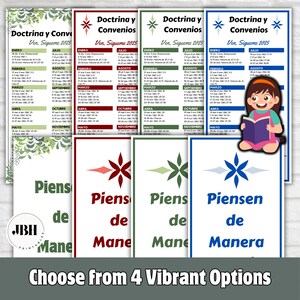 Ven Sigueme 2025 Spanish Reading Schedule Bookmarks for Come Follow Me ...