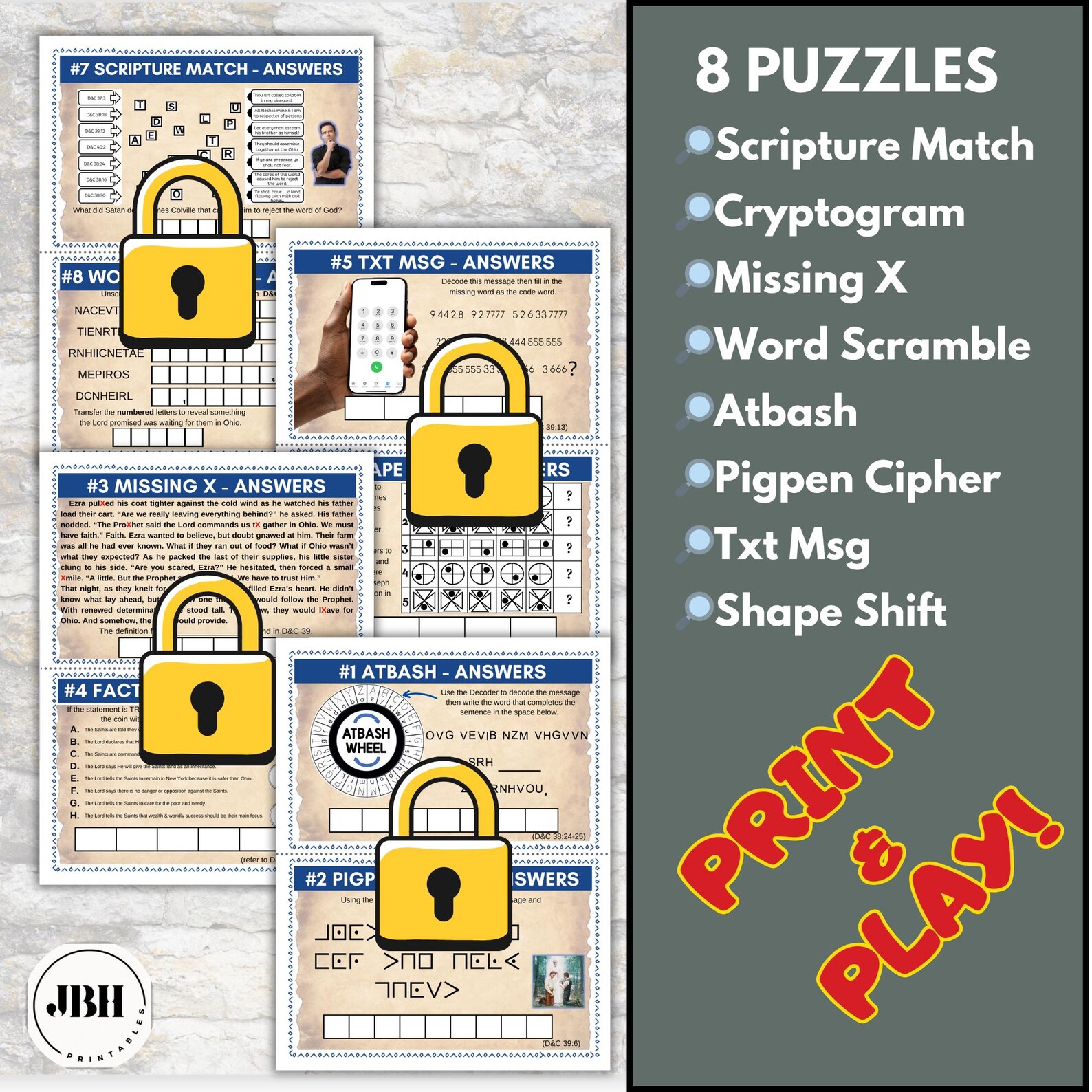 The Call to Gather Printable Escape Room, No Prep Family and Youth ...