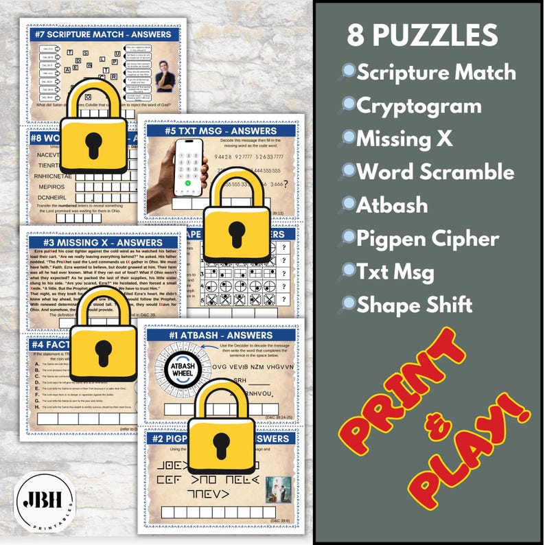 The Call to Gather Printable Escape Room, No Prep Family and Youth ...