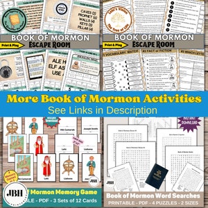 Nehor's Lies Escape Room Printable, Fun for Family & Seminary, Book of ...