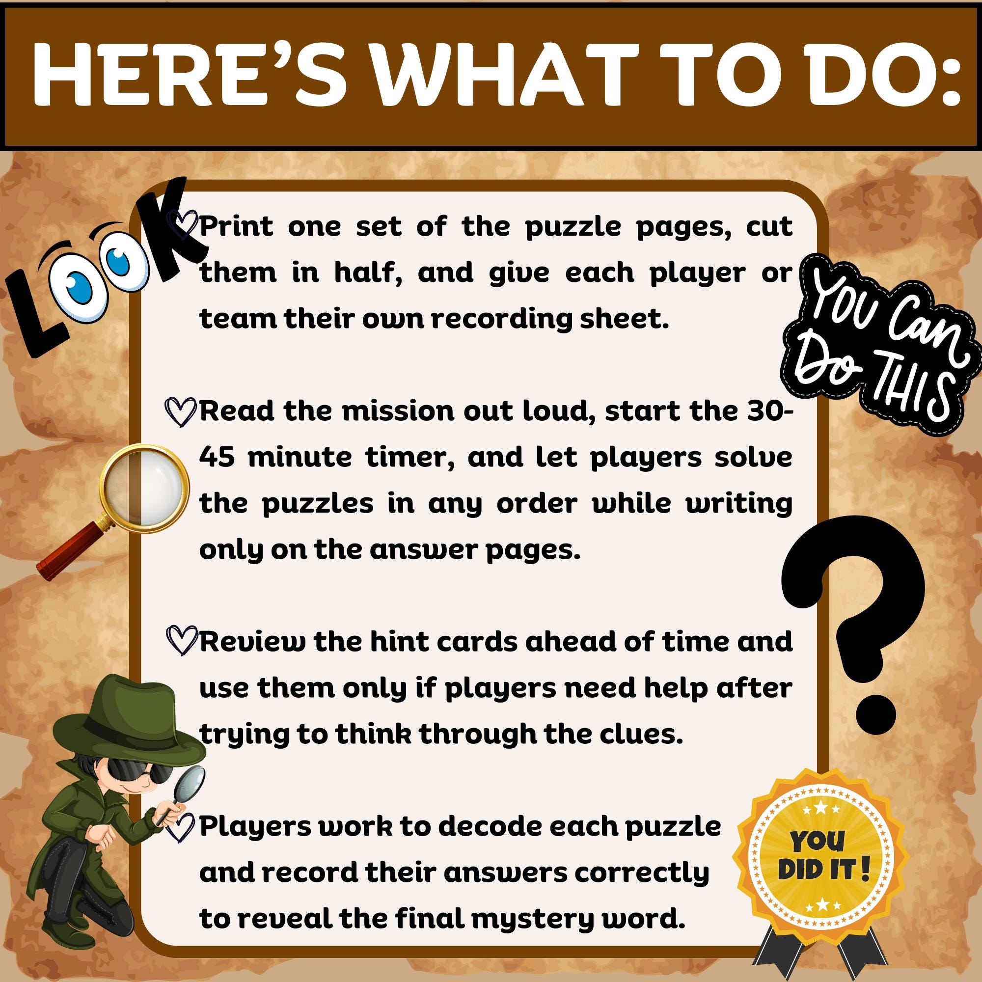 Joseph in Egypt Escape Room Printable, Come Follow Me Joseph Escape ...