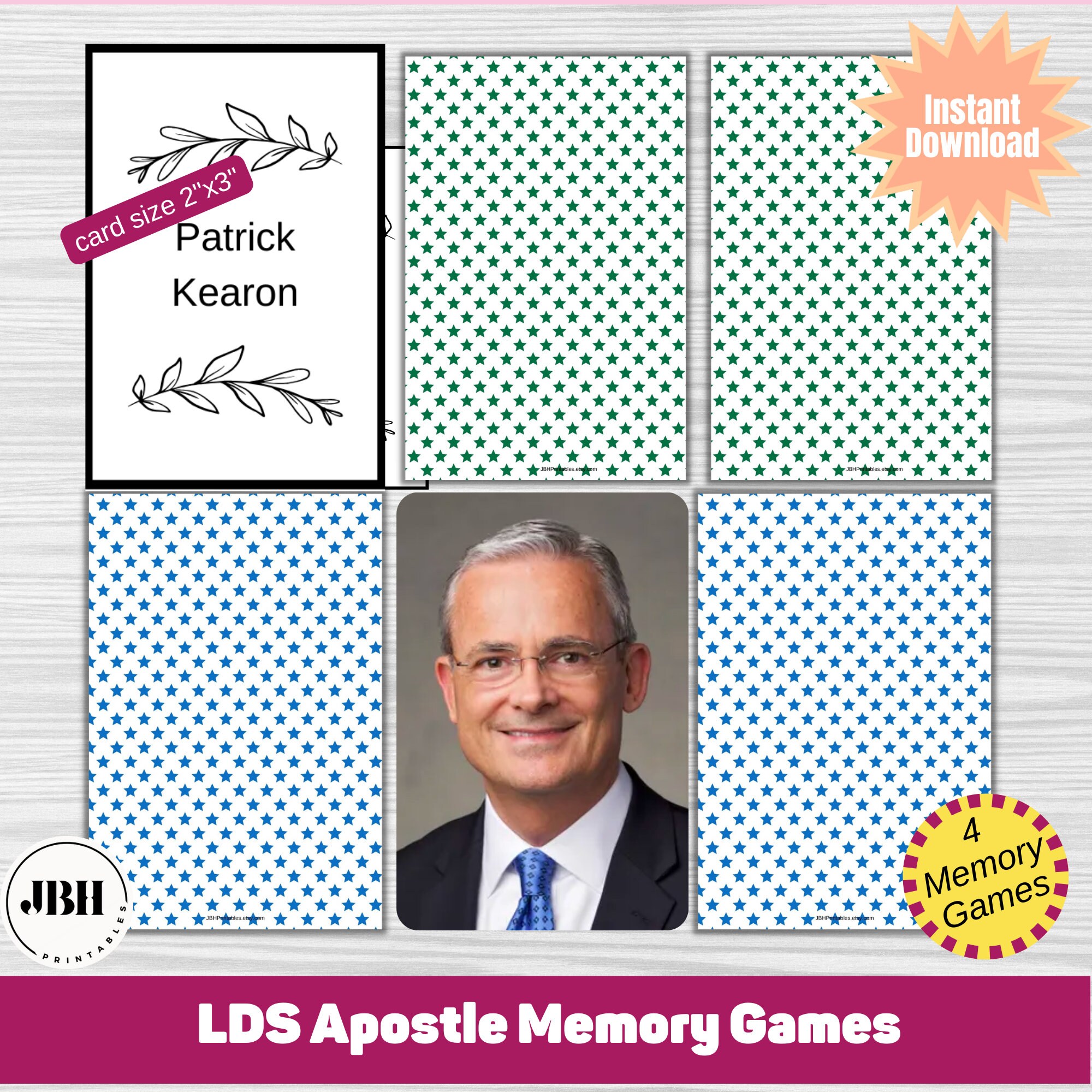 LDS Memory Game 4 Games in 1 12 Apostles Matching Pictures, Names, and ...