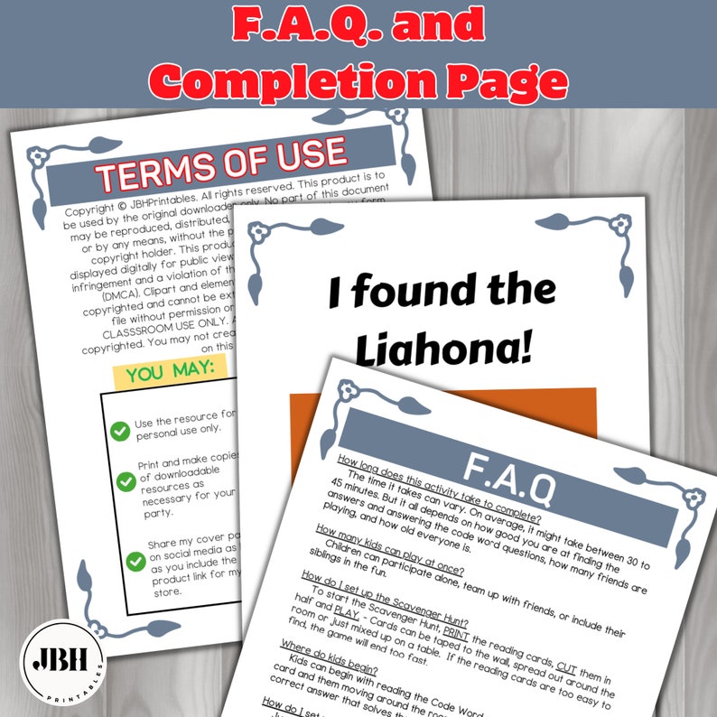 Lost Liahona Scavenger Hunt: Book of Mormon Escape Room (printable) - Etsy