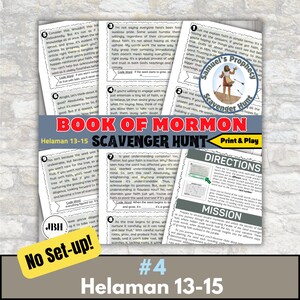 Book of Mormon Adventure Bundle #6 - 5 Escape Rooms for Engaging Study ...