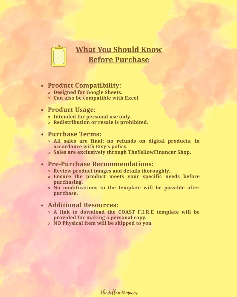 COAST FIRE Calculator Google Sheets | Financial Independence Early ...