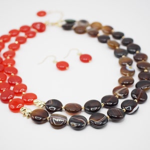 Agate Crystal Necklace, 50th Birthday Jewelry, Healing Stone Necklace ...