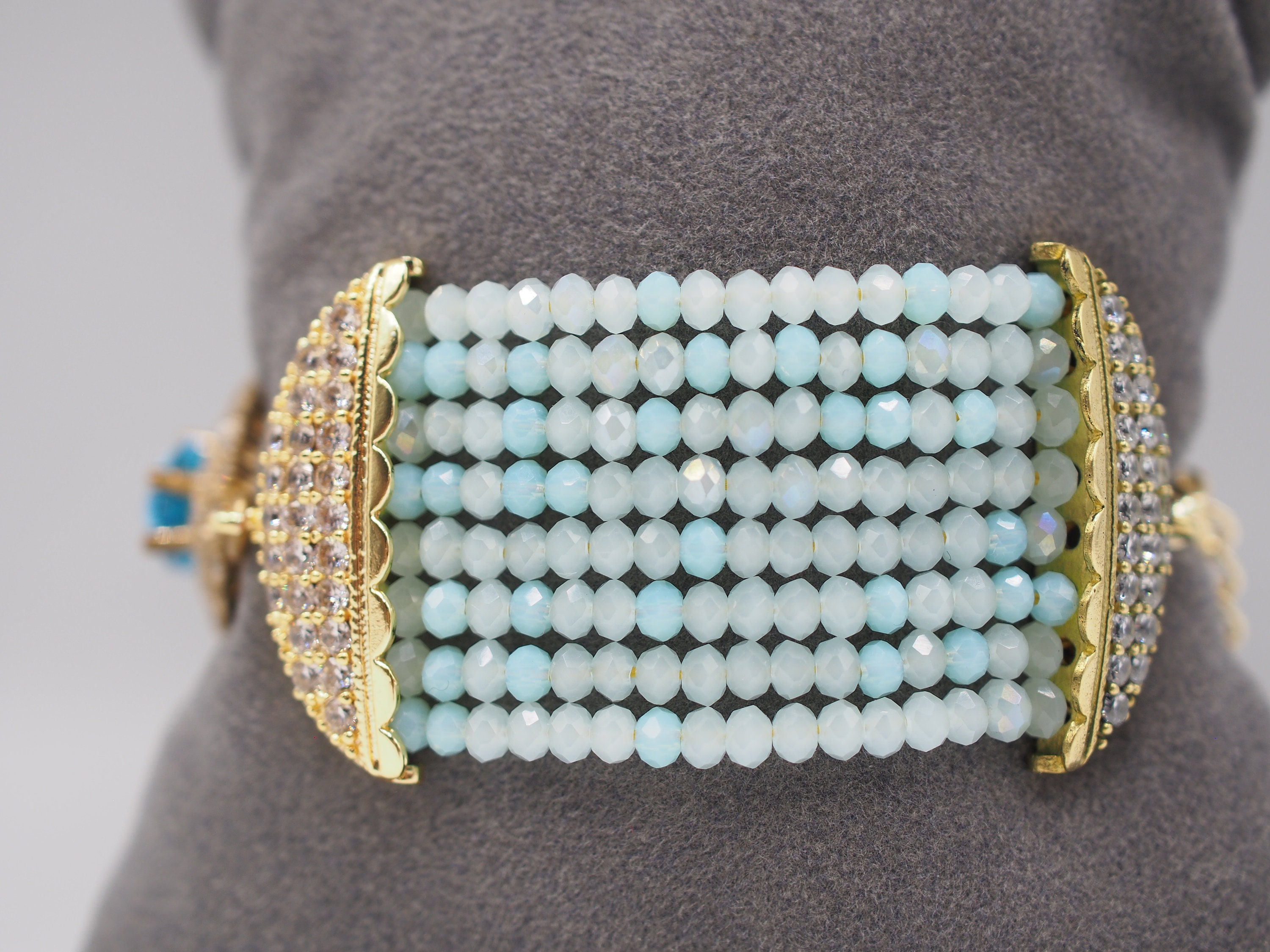 Baby Blue Beaded Sultan Women Bracelet Ottoman Jewelry - Etsy