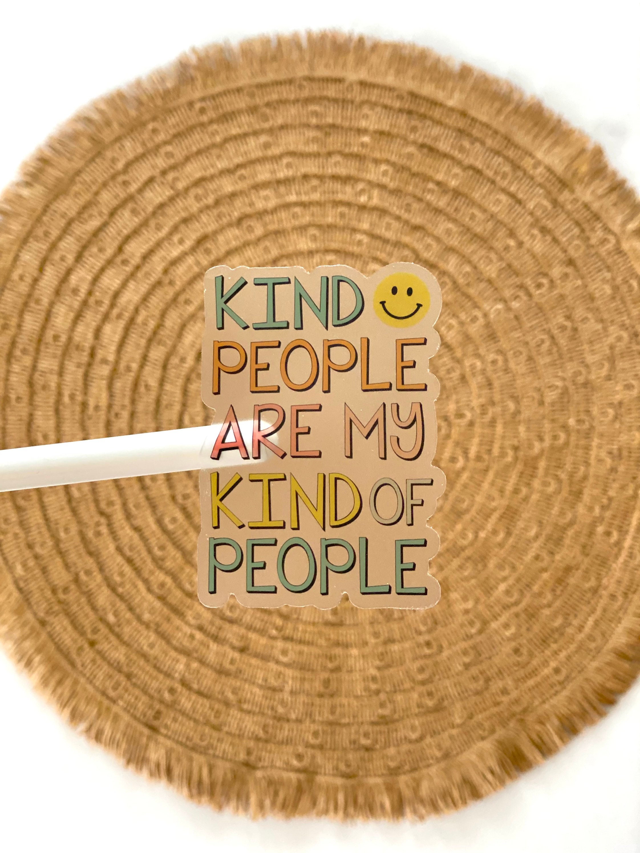 Kindness sticker, Positive Words Sticker, Clear Waterproof Vinyl ...