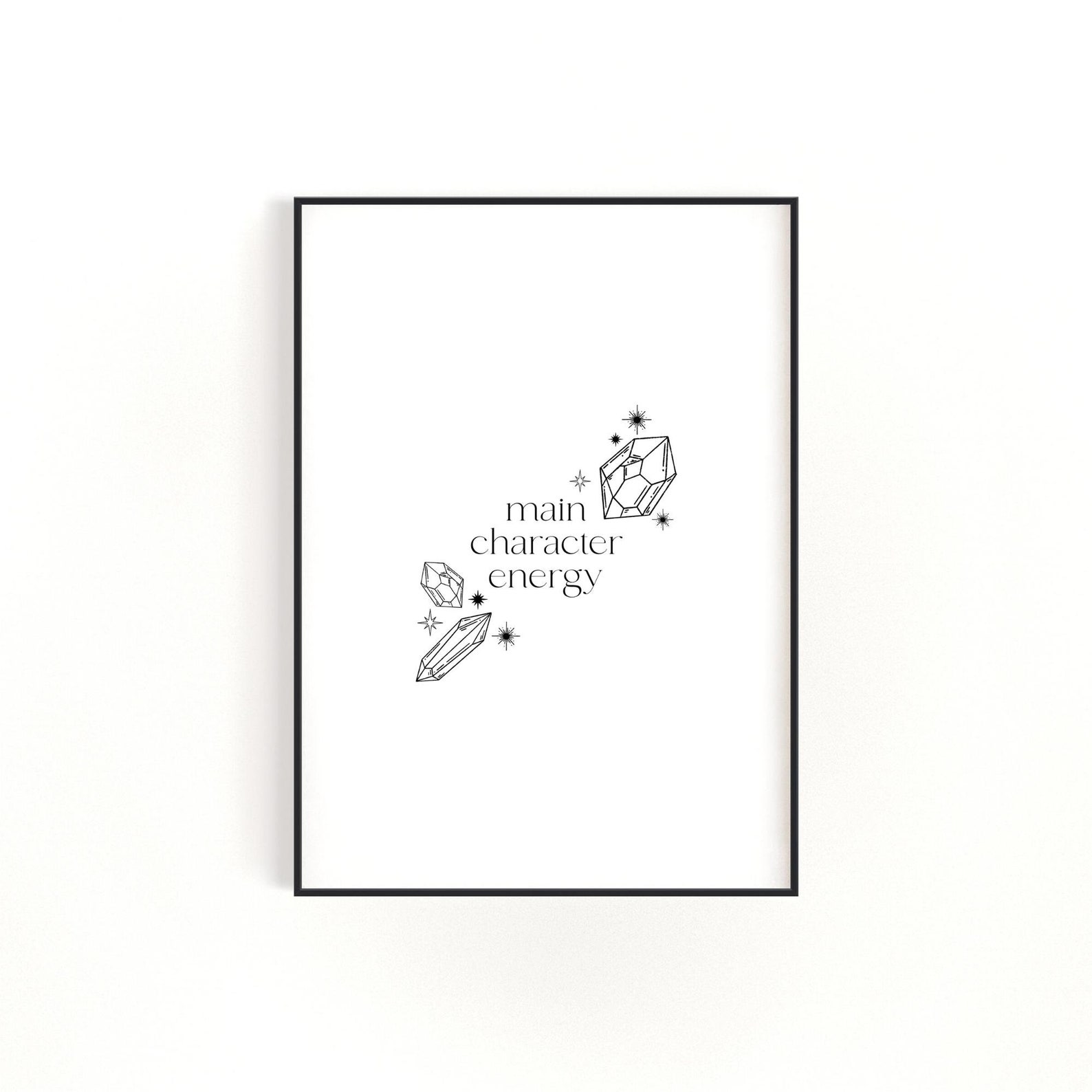 Main Character Energy, Printable Mindset Quotes, Confidence Printable ...