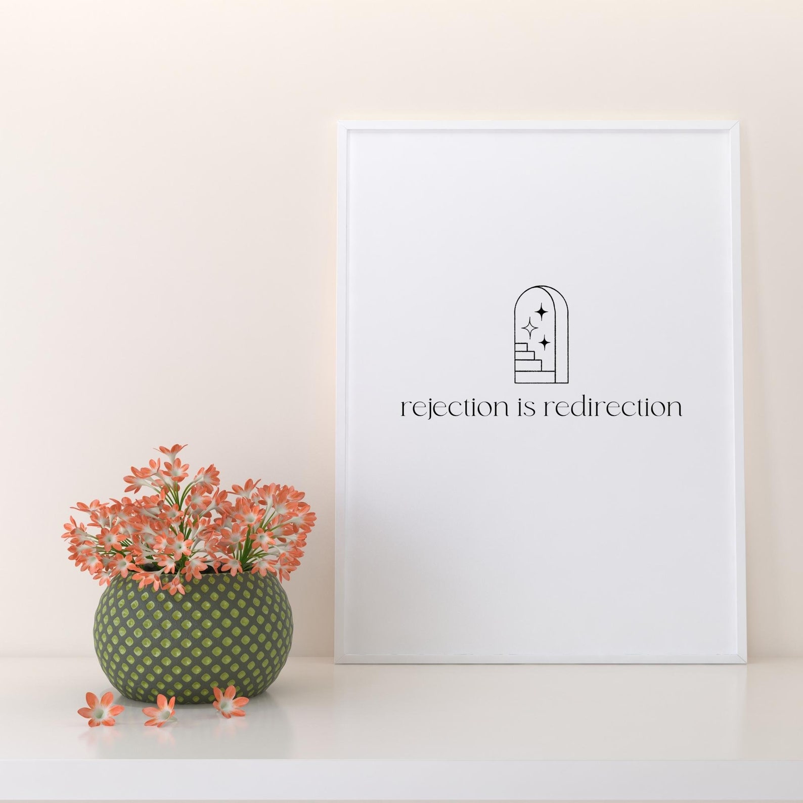 Rejection is Redirection, Printable Quote, Printable Poster, Digital ...