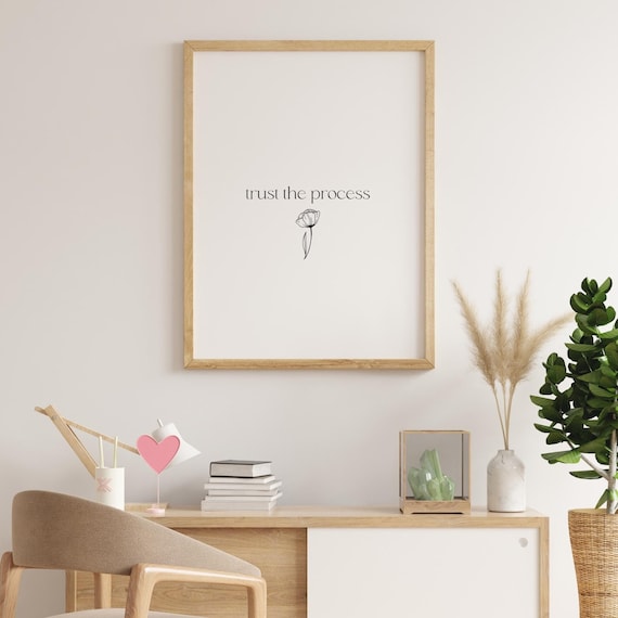 Trust the Process Printable Mindset Quotes Confidence | Etsy