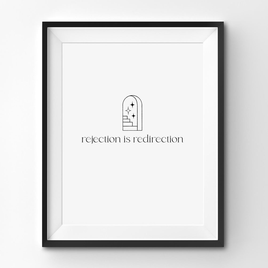 Rejection is Redirection, Printable Quote, Printable Poster, Digital ...
