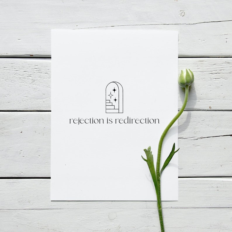 Rejection is Redirection, Printable Quote, Printable Poster, Digital ...