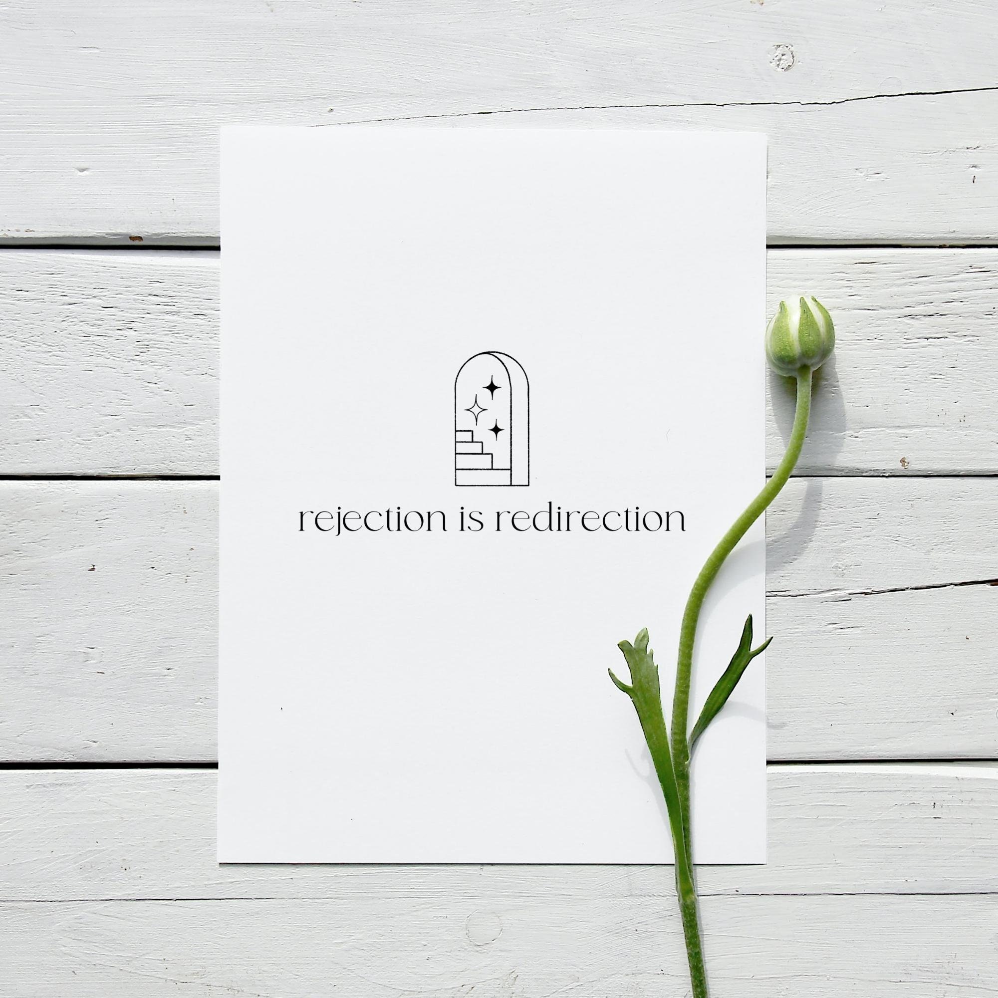Rejection is Redirection, Printable Quote, Printable Poster, Digital ...