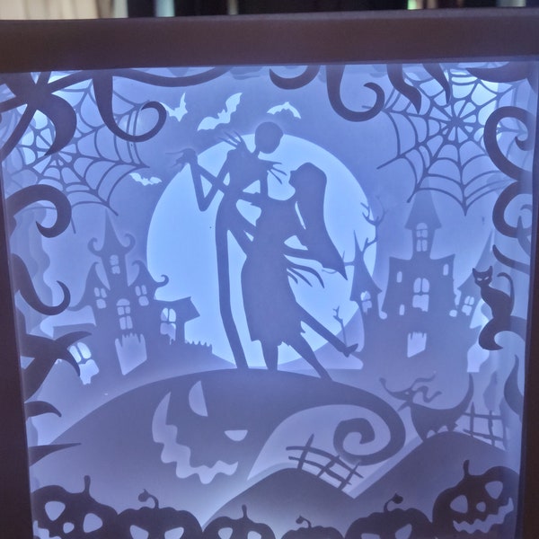 Jack Skellington Svg for Shadow Box - Etsy