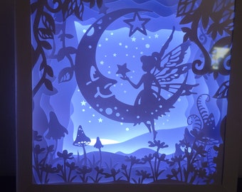 Lighted Shadow Box Tree Ornament - Etsy