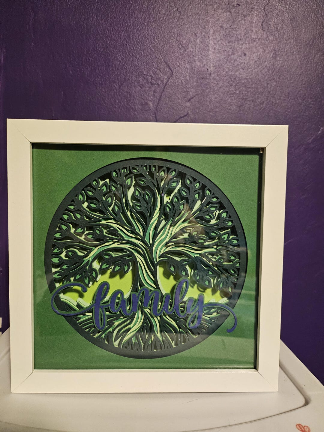 Family Tree Shadow Box - Etsy