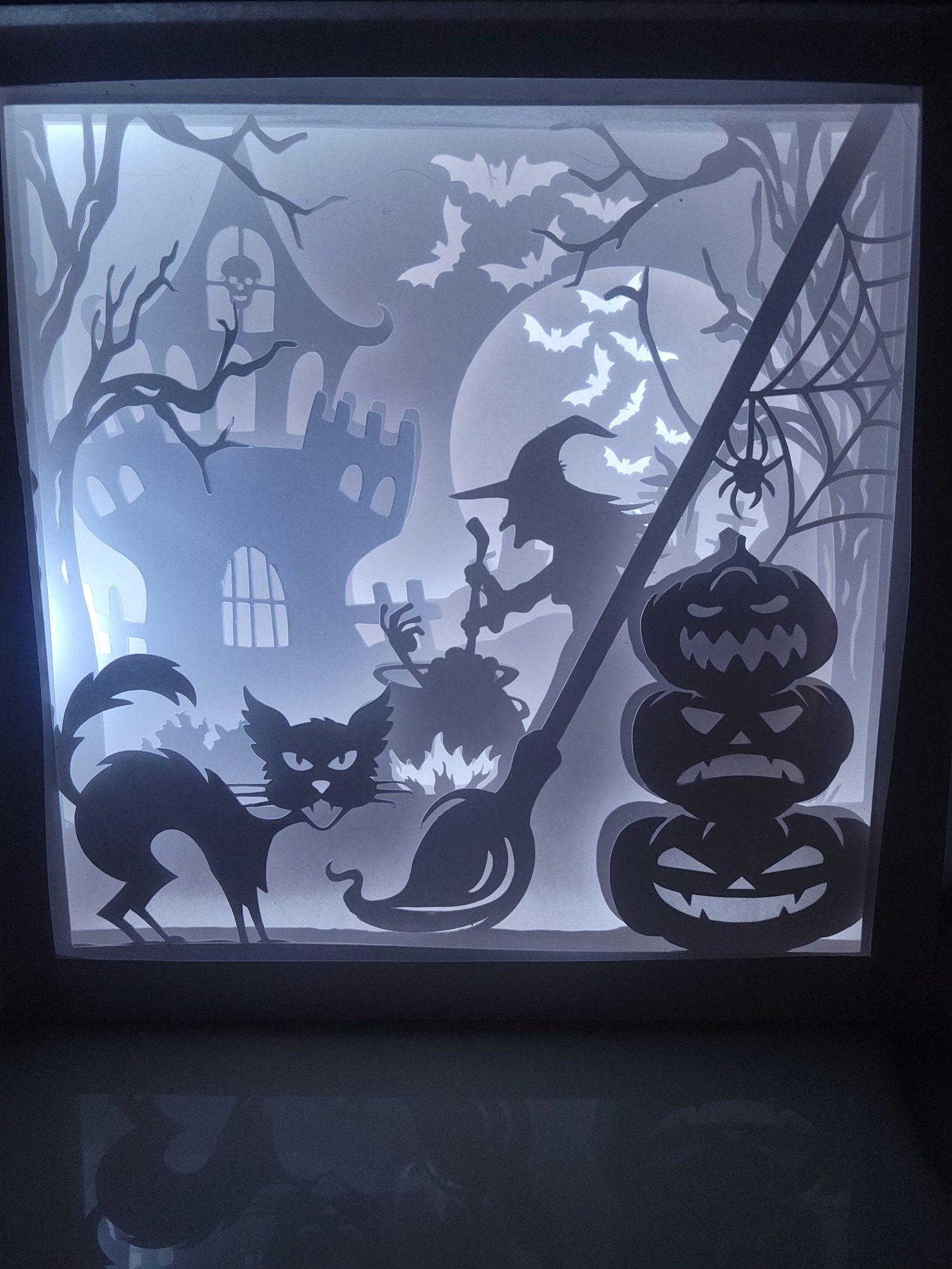Haunted Castle Shadow Box - Etsy