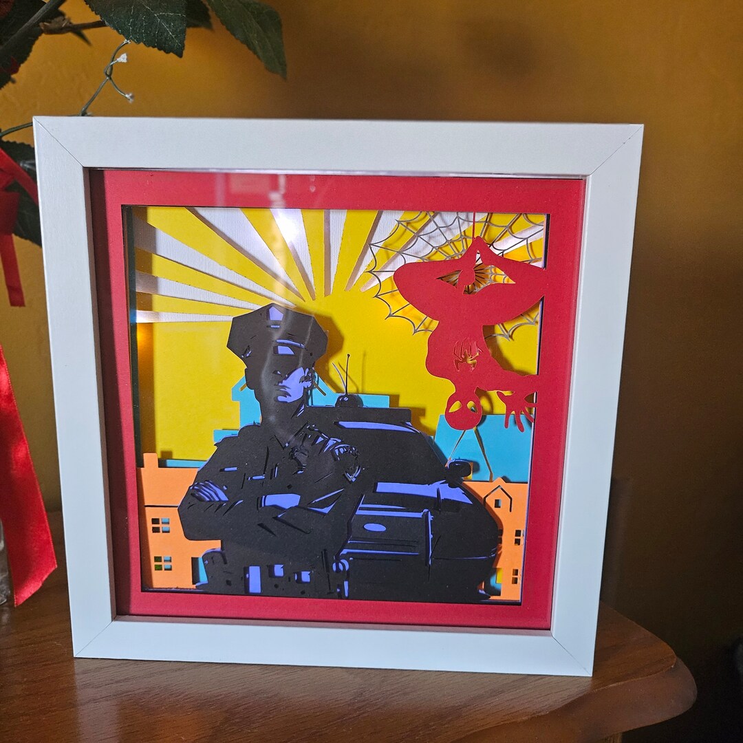 Policeman Shadow Box - Etsy