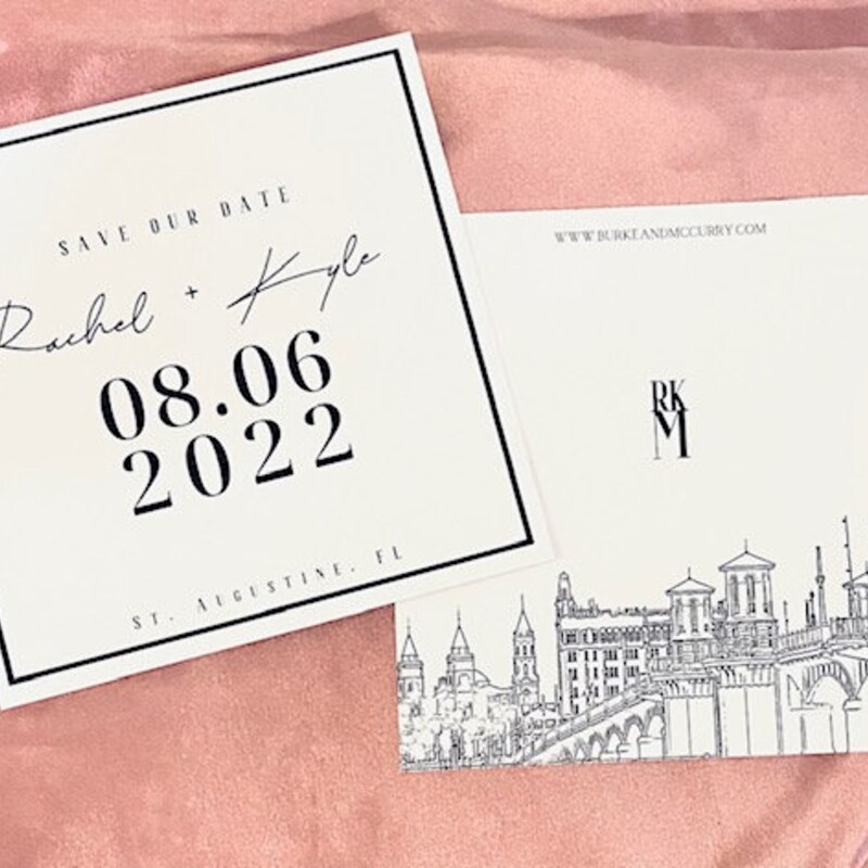 Square Save the Date - Etsy