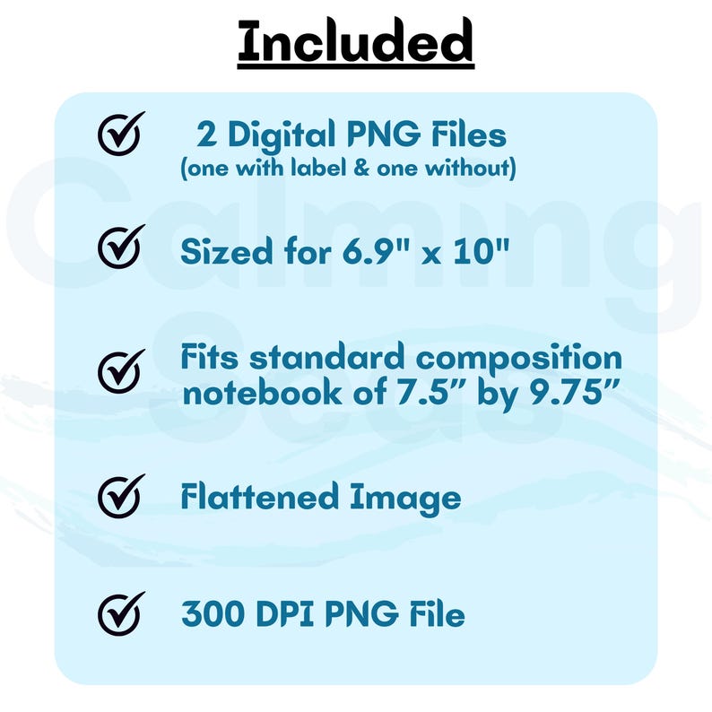 Printable Notebook Cover PNG Back to School Composition Notebook Hand ...