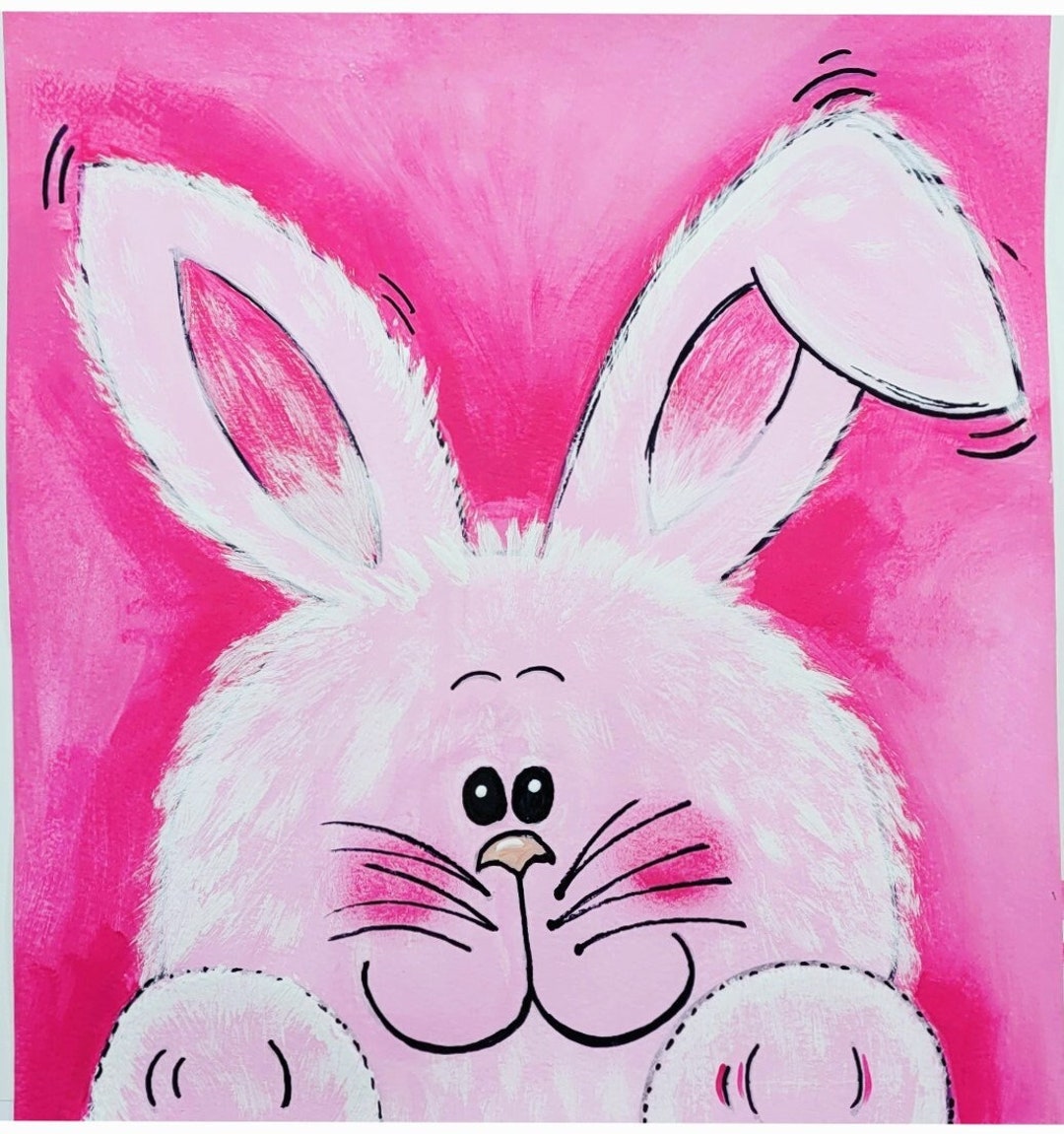 Educational Art Kits for Kids. Easter Bunny, Paint Kit. Tutorial ...