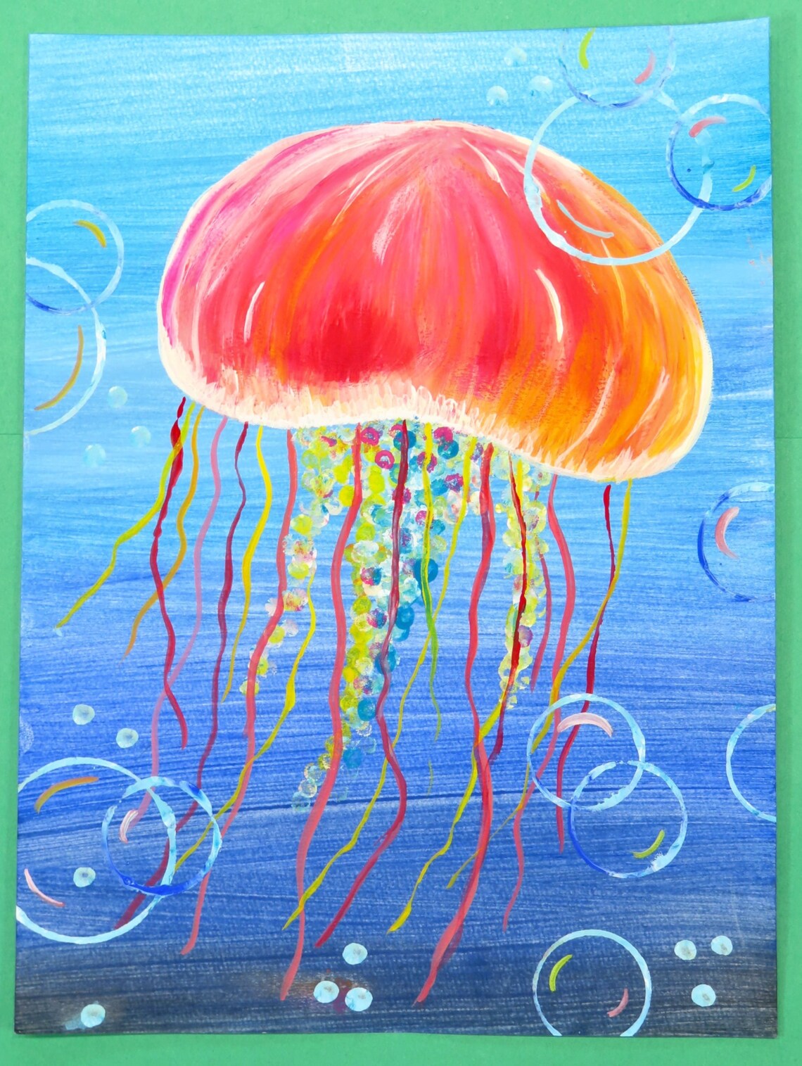 Educational Art Kits for Kids. Jelly Fish, Paint Project. Tutorial ...