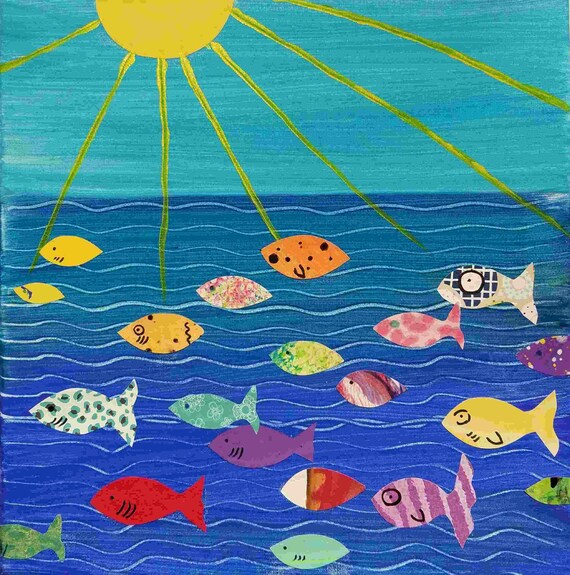 Educational Art Kits for Kids Under the Sea. Mixed Media Art | Etsy