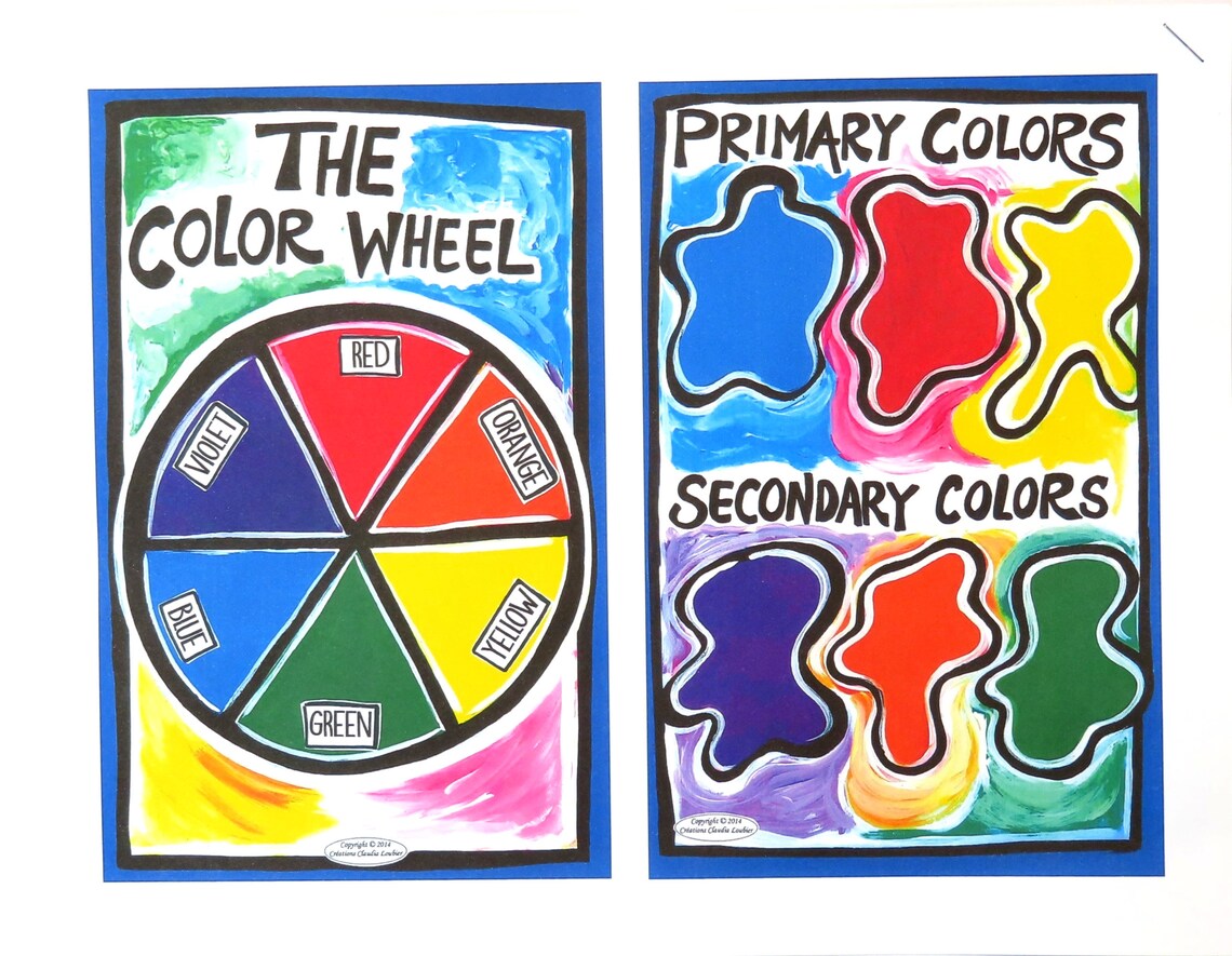 Educational Art Kits for Kids! Color Wheel Art Project Kit. Tutorial ...