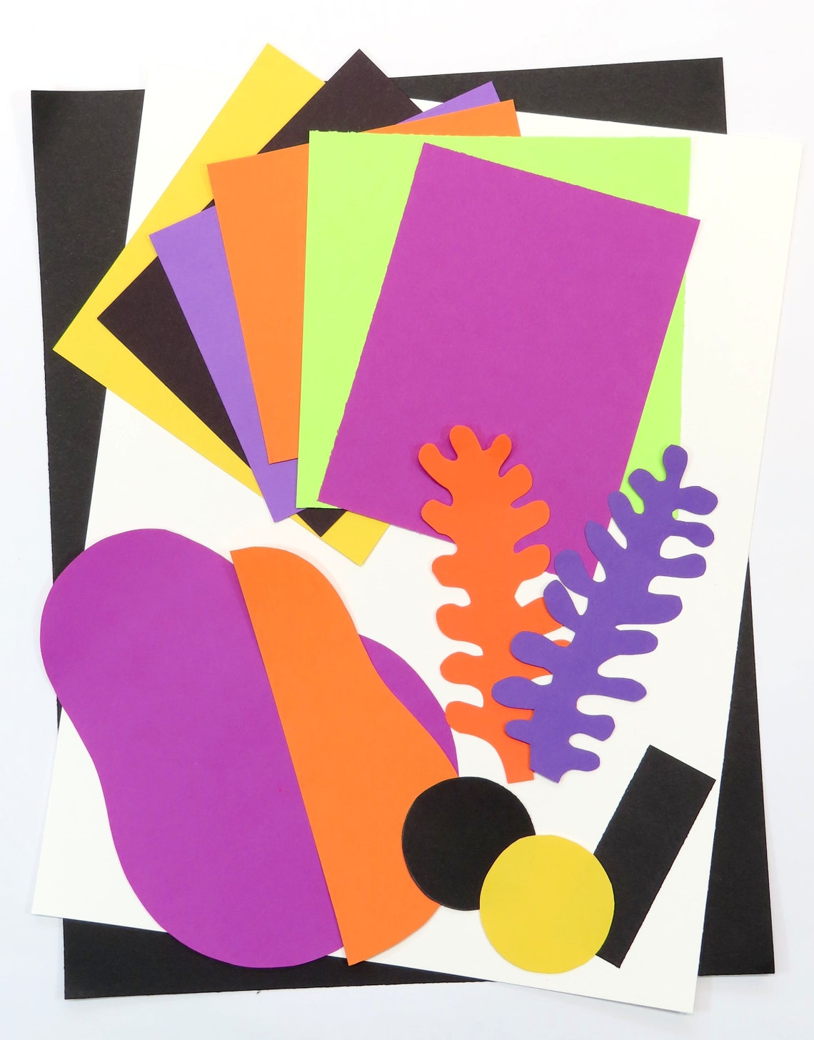 Henri Matisse Educational Paper Art Project for Kids. Learning Tutorial ...
