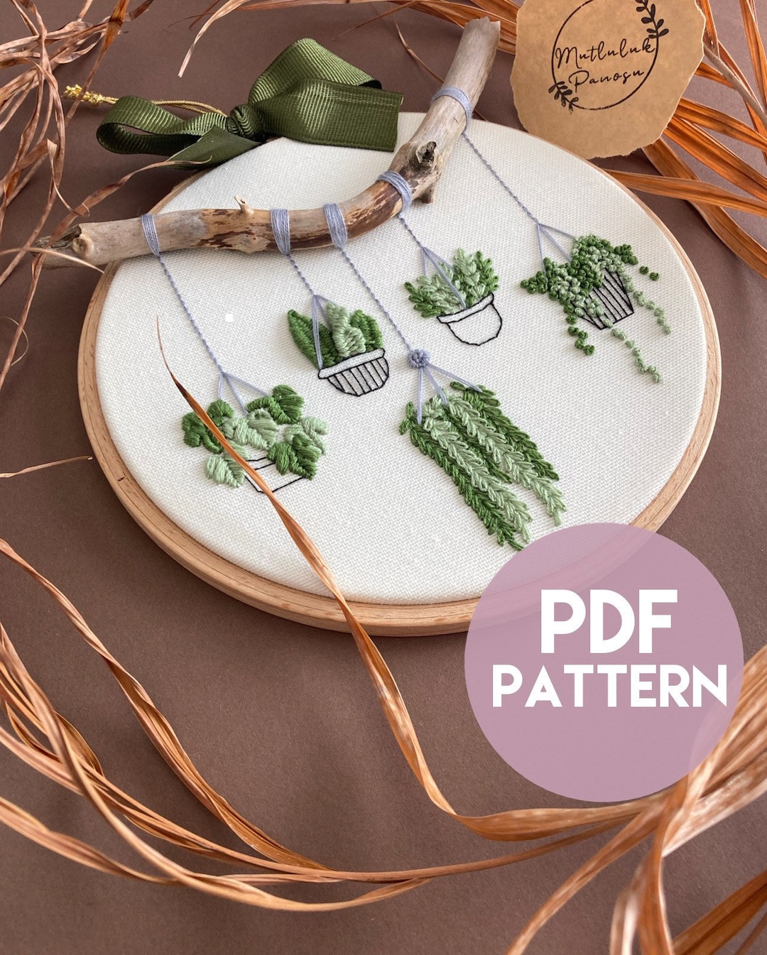 Embroidery Pattern, PDF Pattern With Illustrated Step-by-step ...