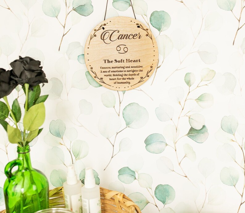 Cancer Wall Art Astrological Signs Cancer Gift Zodiac Art - Etsy