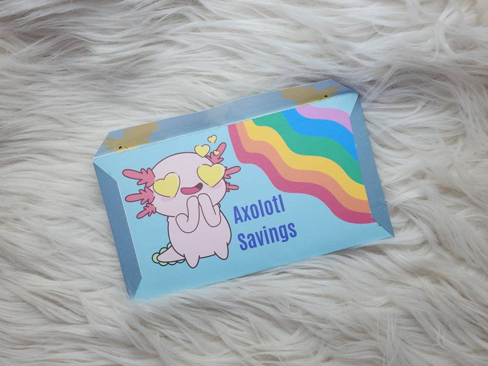 Printable Axolotl Savings Challenge Cash Envelope for A6 - Etsy