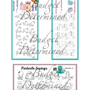 Printable Fun Sea Savings Challenge for Cash Envelope Budgets A6 PDF ...