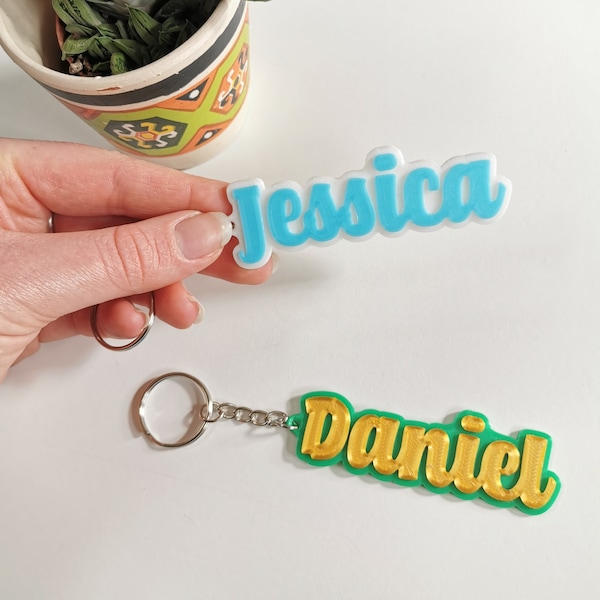 Custom 3d Name Keychain - Etsy UK